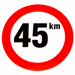 Sticker 45 km.